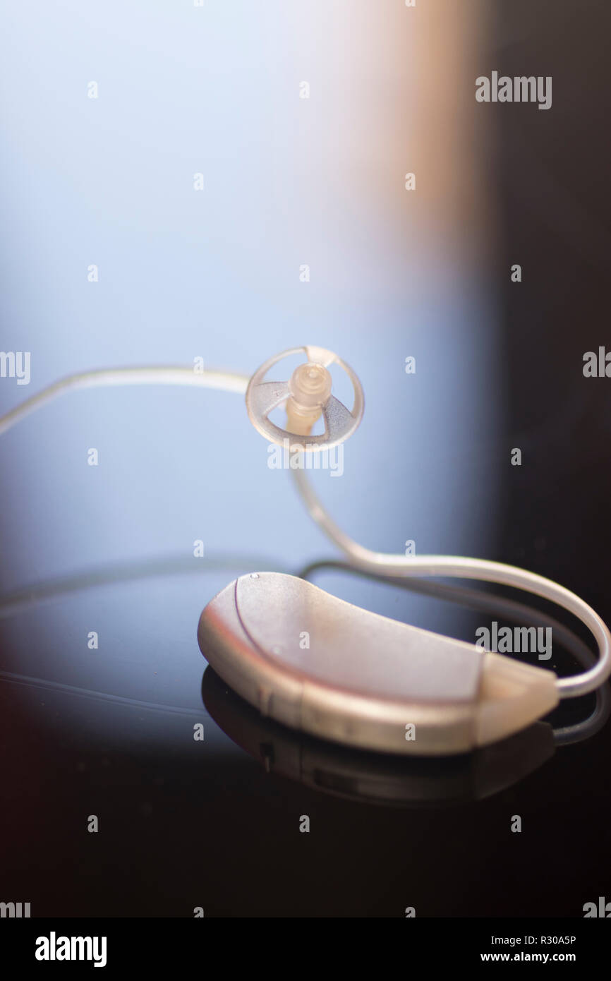 Audiophone modern high technology deafness equipment in the ear digital ...