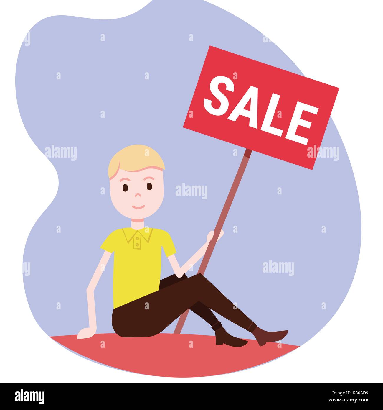 Character advertisement Stock Vector Images - Alamy