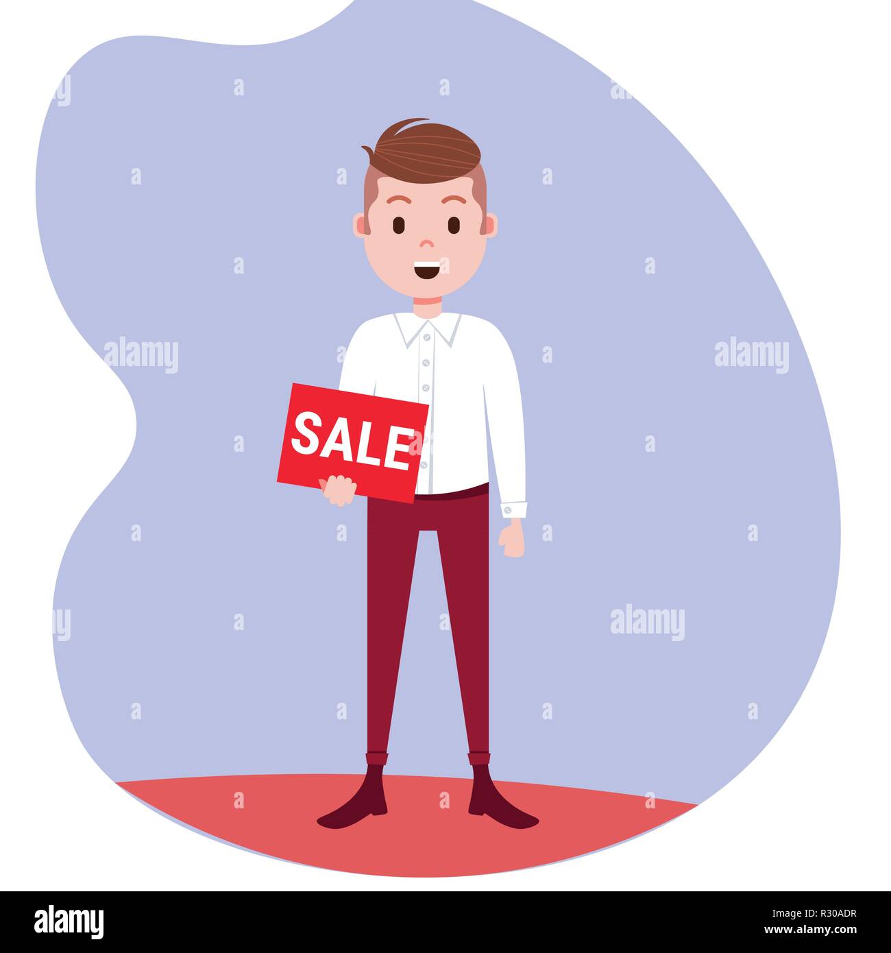 businessman holding sale board special offer discount promotion concept ...