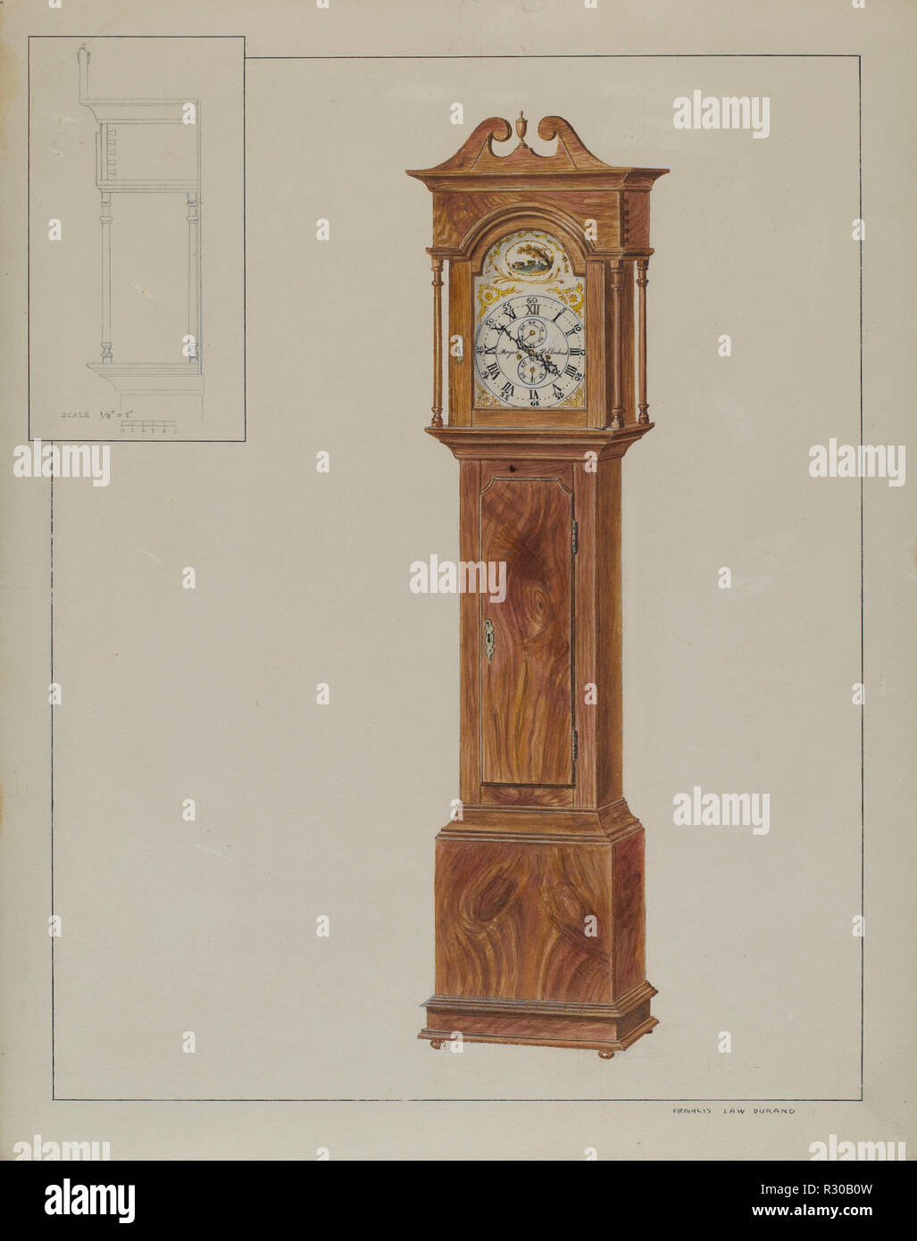Grandfather's Clock (Timepiece). Dated: c. 1937. Dimensions: overall ...