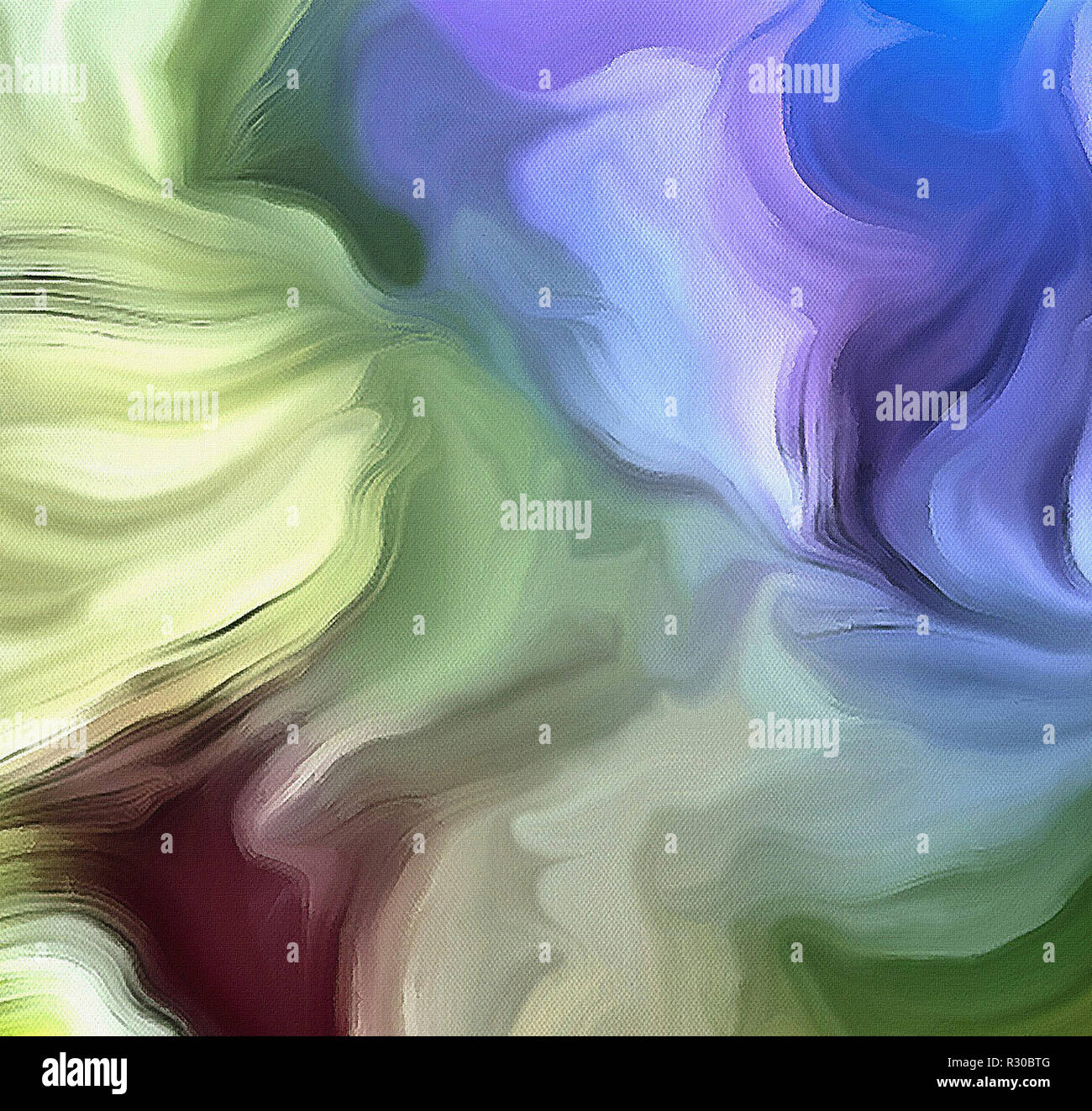 Colorful abstract painting. Smooth brush strokes Stock Photo - Alamy