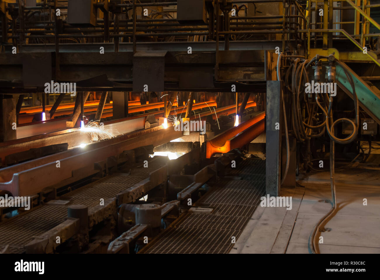 Arbed, steelworks, Metallurgie, pipes, factory, Luxemburg Stock Photo ...