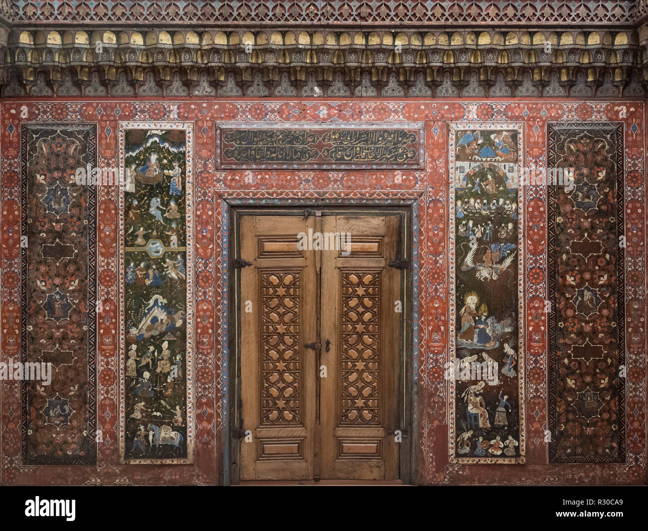Berlin. Germany. Pergamon Museum. The Aleppo Room is an ornately ...