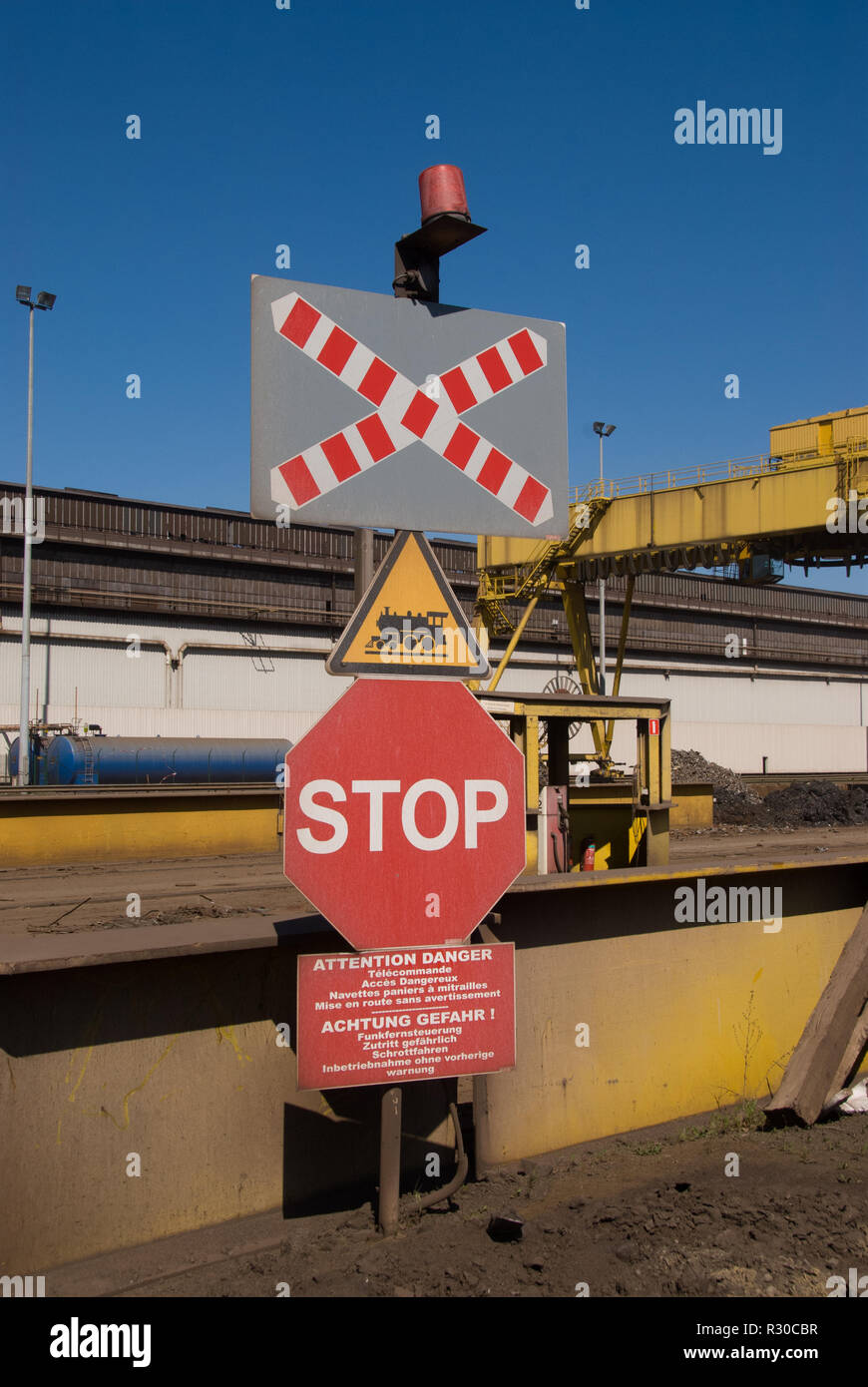 Arbed, steelworks, Metallurgie, pipes, factory, Luxemburg Stock Photo ...