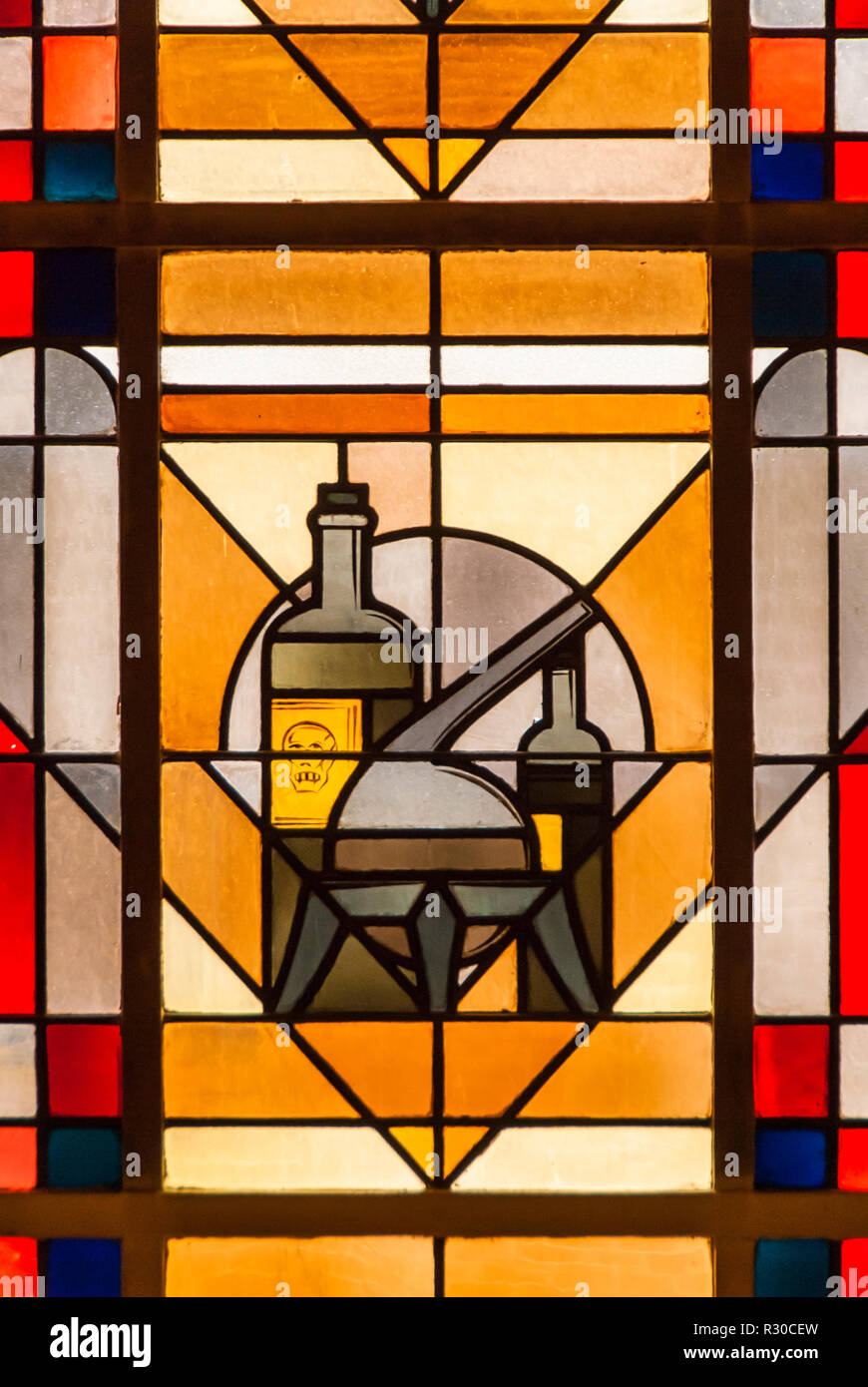Art, stained glass, Symbols Stock Photo - Alamy