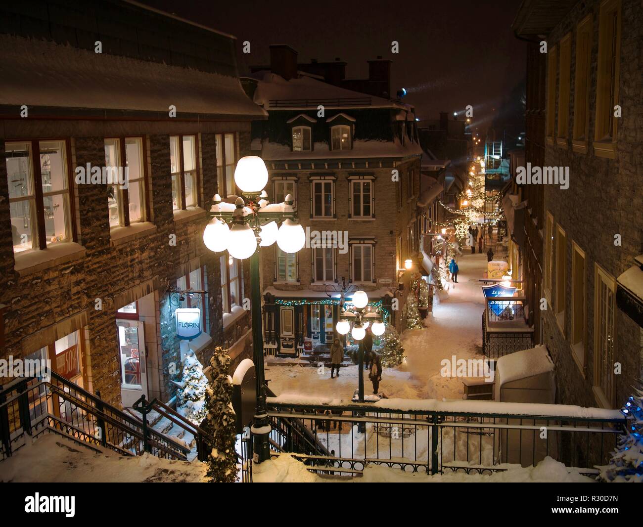Lower town quebec city winter hi-res stock photography and images - Alamy