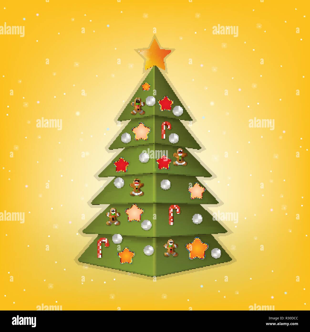 Yellow flame tree Stock Vector Images - Alamy