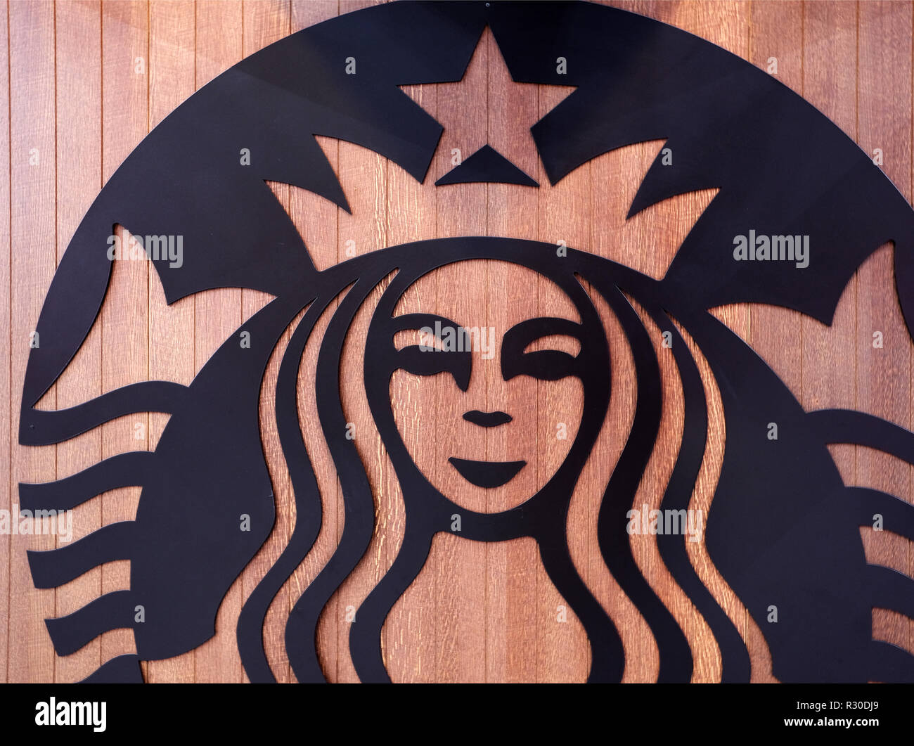 Starbucks branding hi-res stock photography and images - Alamy