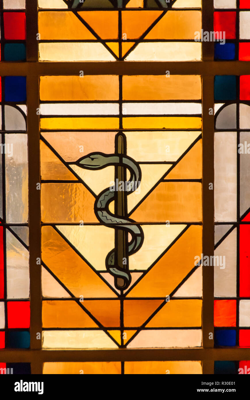 Stained glass snake hi-res stock photography and images - Alamy