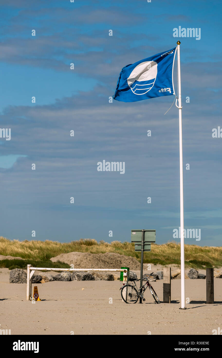 Blue Flag Beach Stock Photo - Alamy