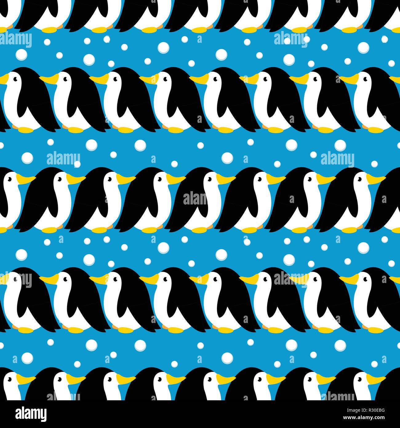 Many penguins Stock Vector Images - Alamy