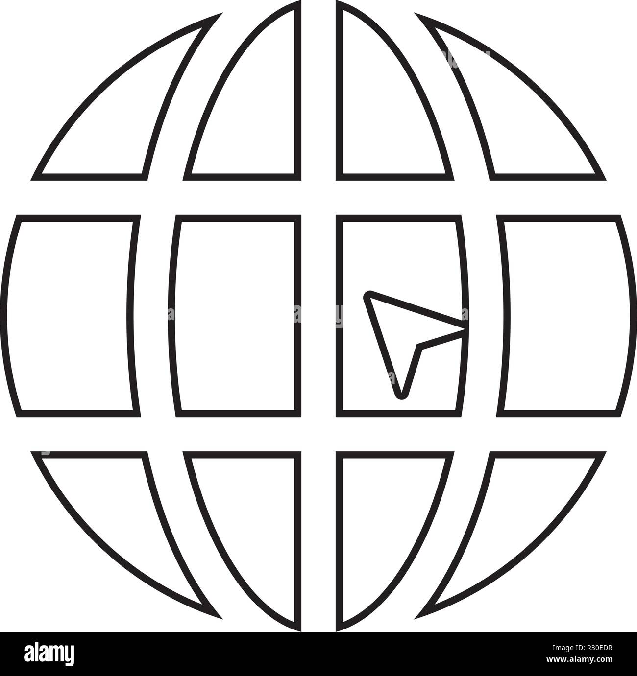 Simple World Map Outline Stock Photos & Simple World Map Outline Stock ...