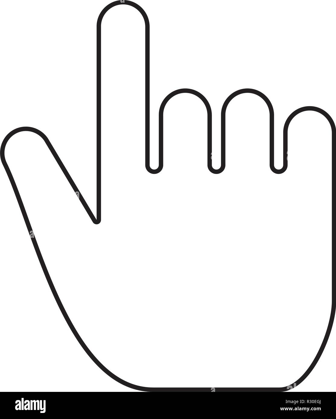 Hand point select declare index finger forefinger for click concept ...