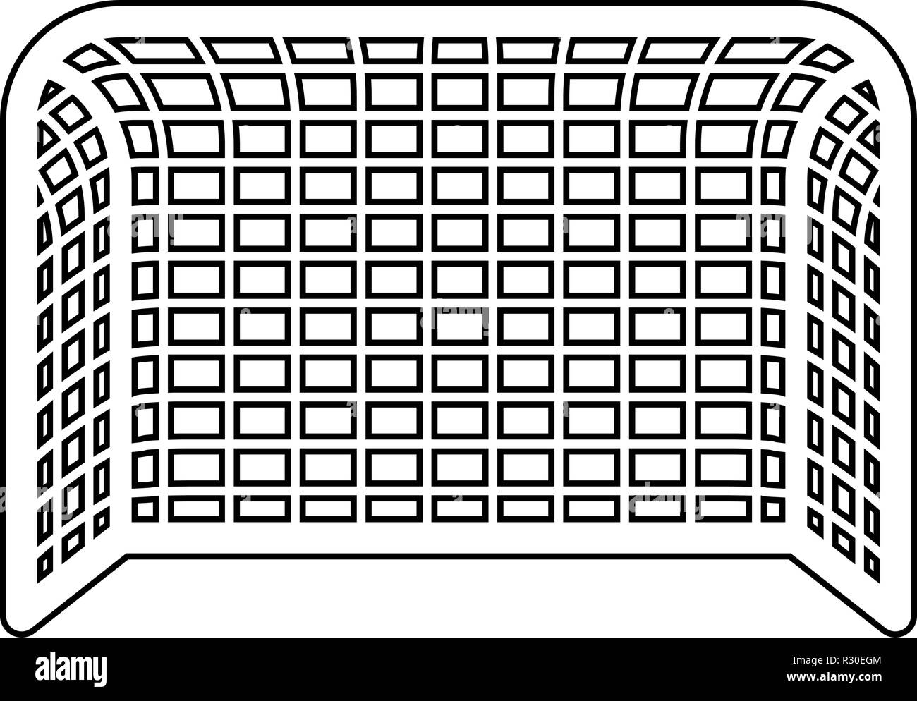 Soccer gate Football gate Handball gate Concept score icon black color ...