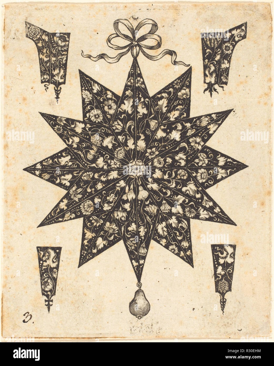 Star Embellished with Flowers. Medium: engraving. Museum: National ...