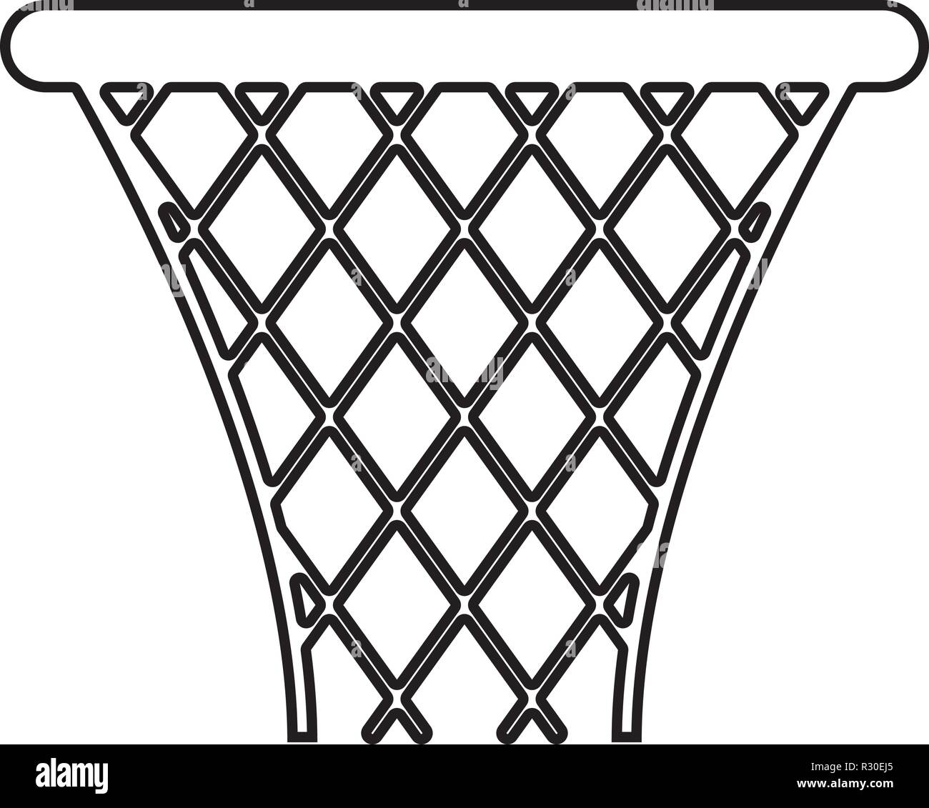 Basketball Net Black and White Stock Photos & Images - Alamy