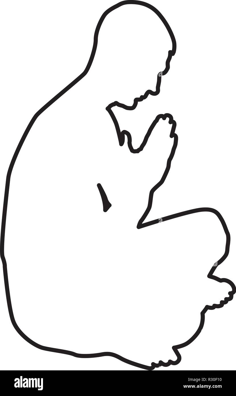 Praying figure Stock Vector Images - Alamy