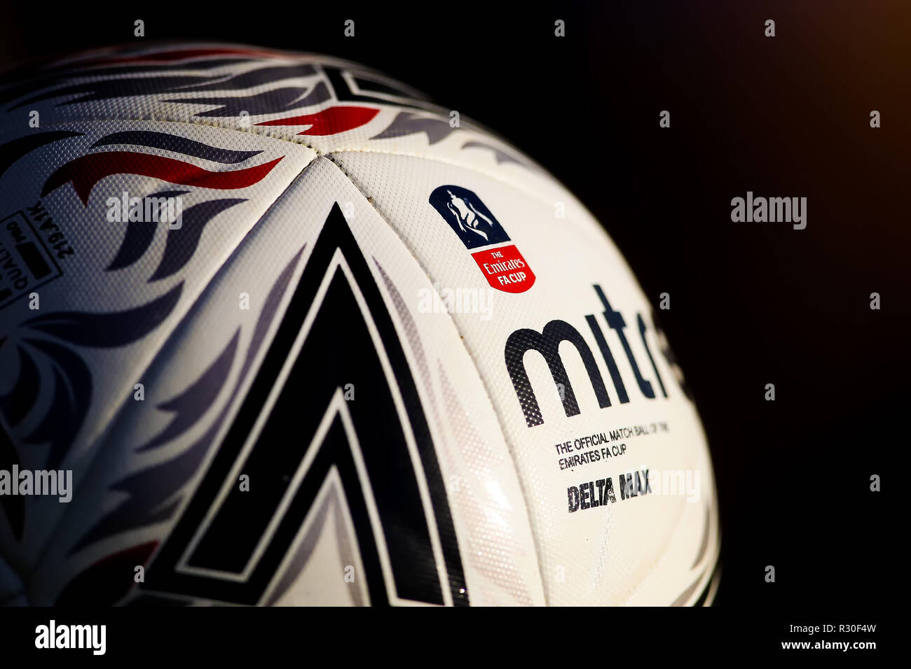 A view of the official fa cup match ball hi-res stock photography and ...