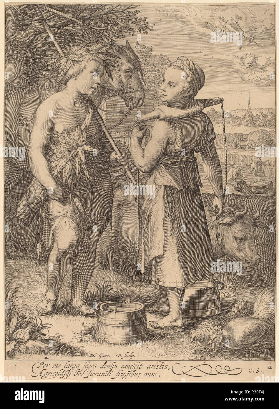 Summer. Dated: 1601. Medium: engraving. Museum: National Gallery of Art ...