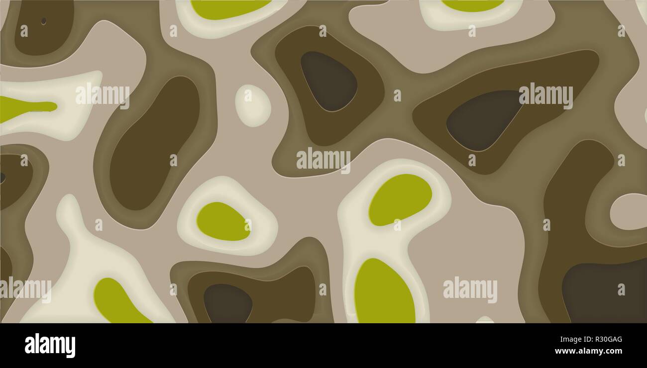 Papercut style sea wave Stock Vector Images - Alamy