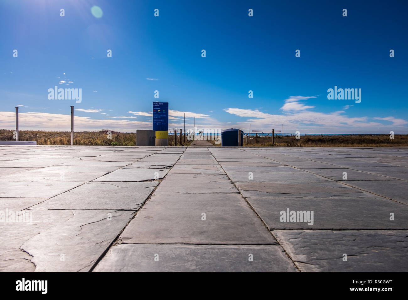 Castelldefels beach in Barcelona, Catalonia, Spain Stock Photo - Alamy