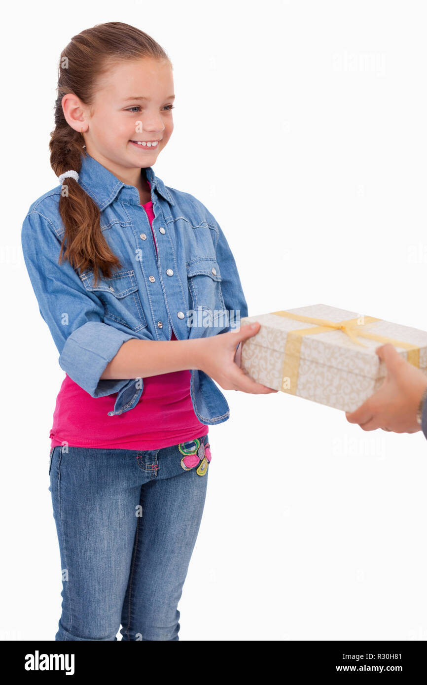 Attractive caucasian girl receive birthday hi-res stock photography and ...