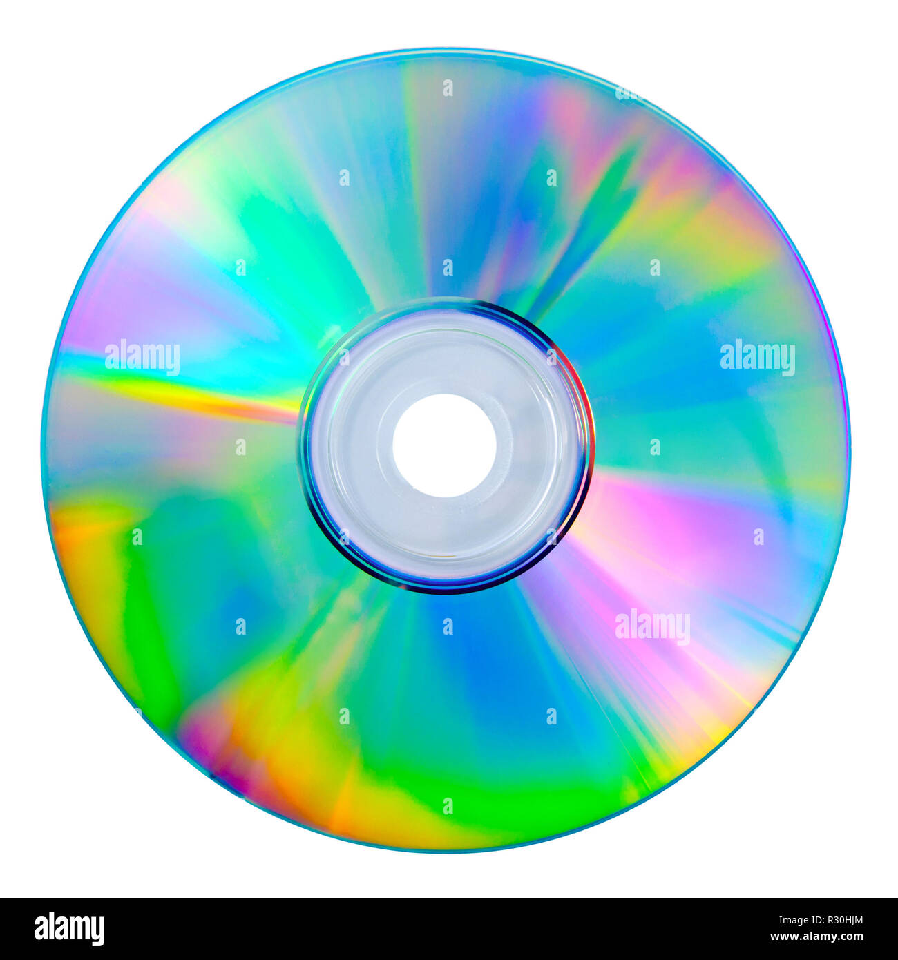 compact disk isolated on a white background Stock Photo - Alamy