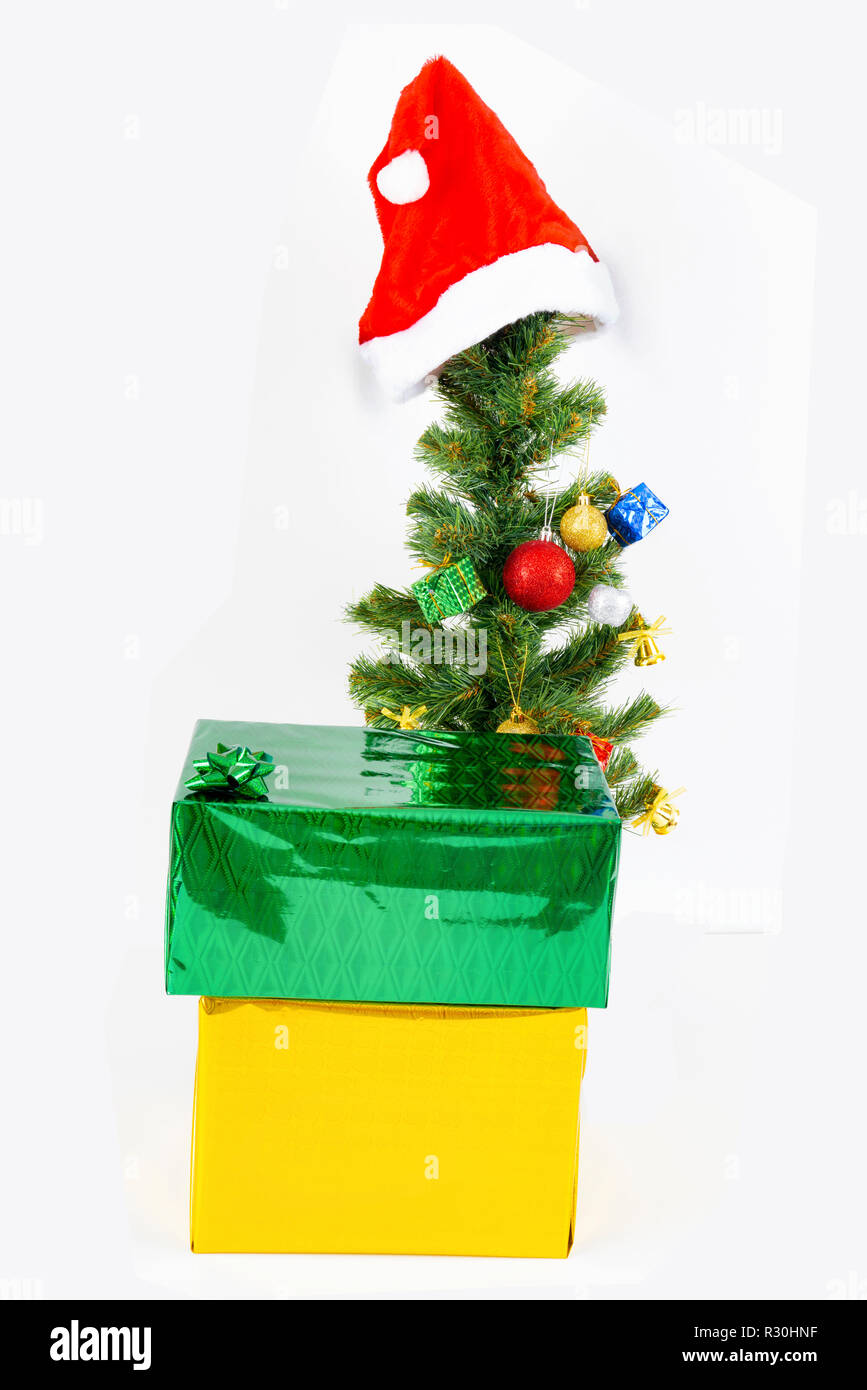 New year green tree Cut Out Stock Images & Pictures - Alamy