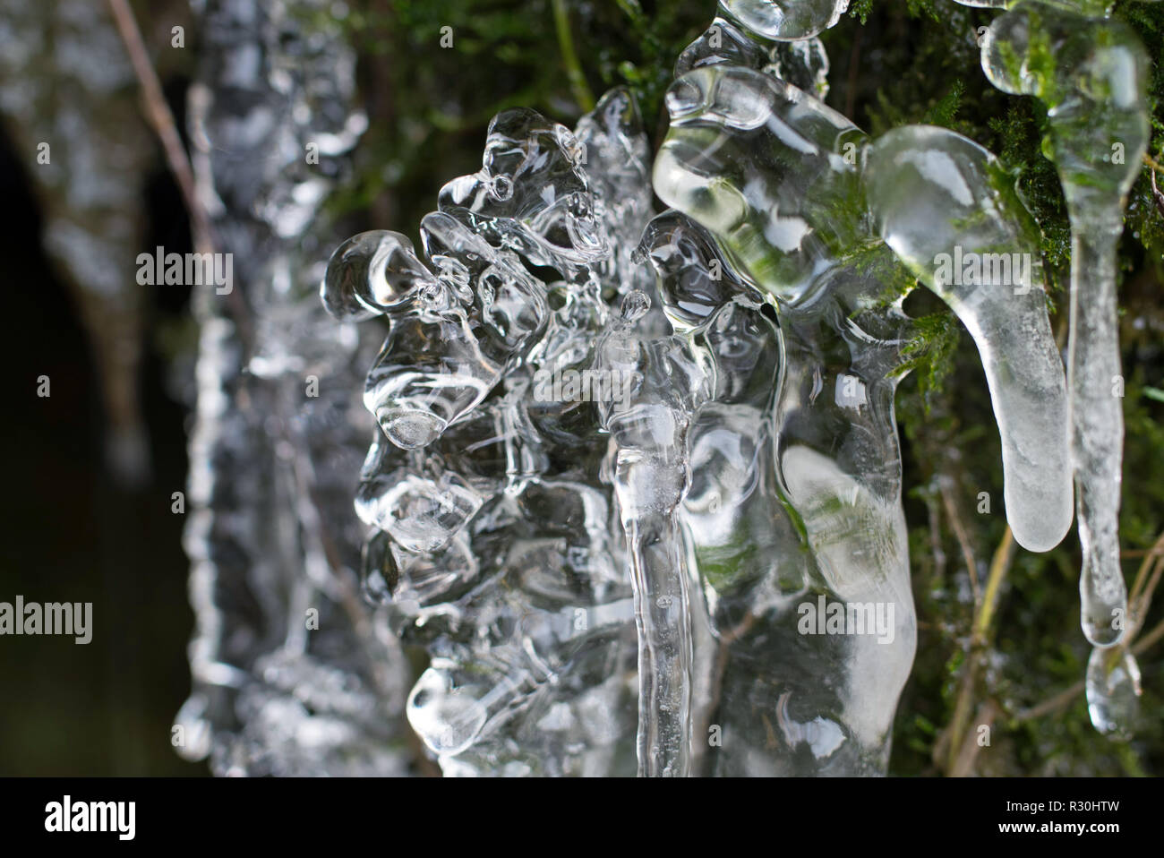 Nature Makes Art - Ice Sculpture of Frozen Water Stock Photo - Alamy