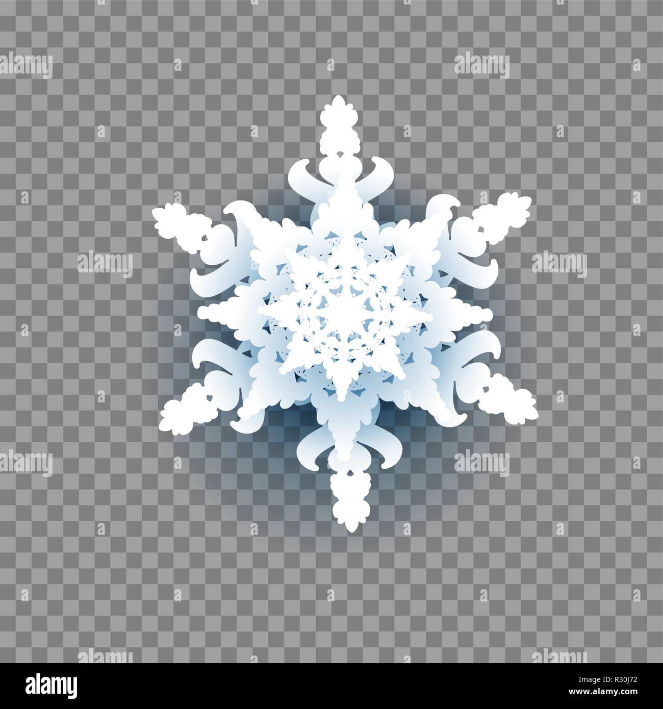 Snowflake symbol silhouette isolated Stock Vector Images - Alamy