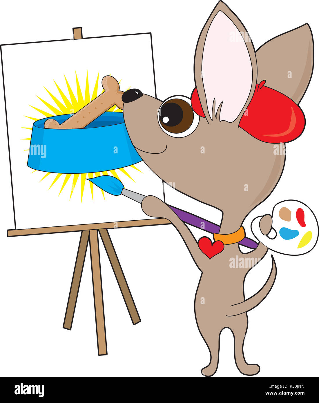 Cartoon art pallet hi-res stock photography and images - Alamy