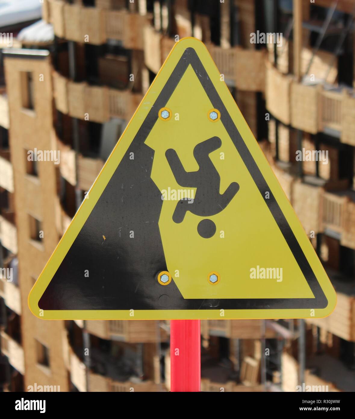 caution,do not fall Stock Photo - Alamy