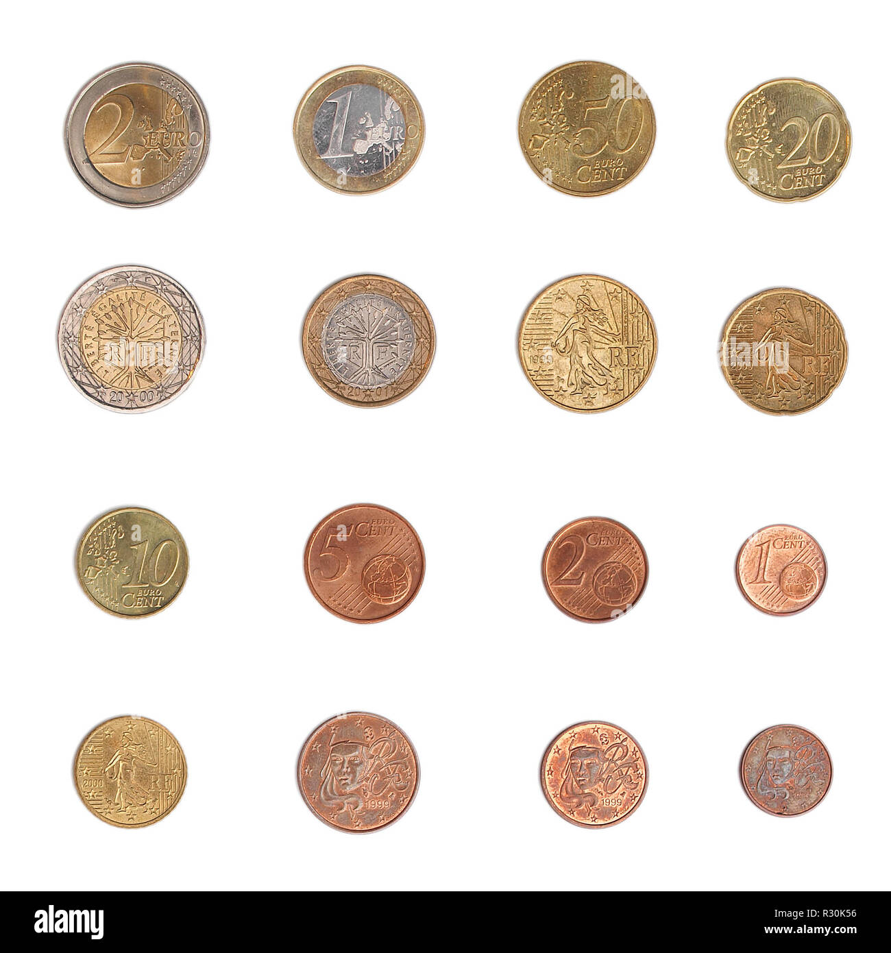 French euro coin isolated hi-res stock photography and images - Alamy