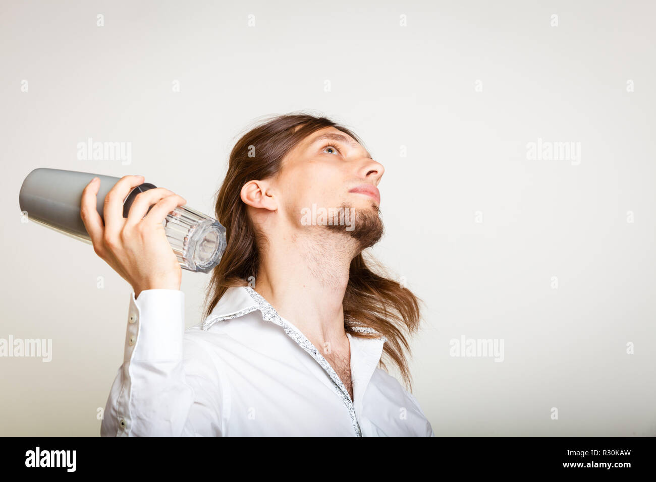 Bartender trick shaker bottle hi-res stock photography and images - Alamy