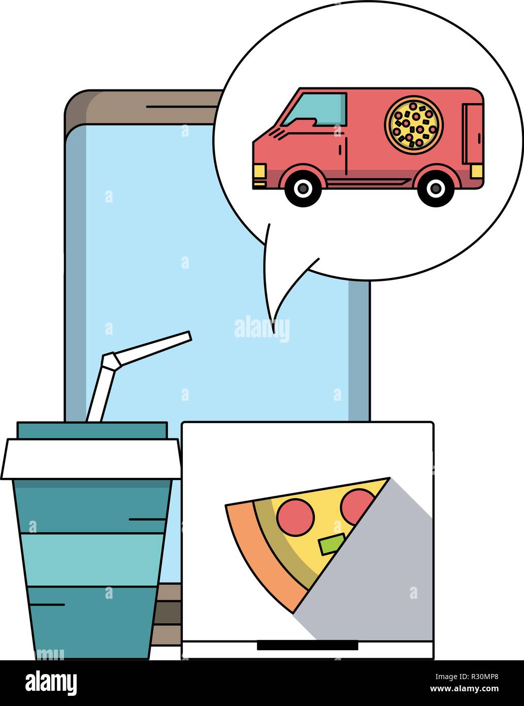 Fast food order and delivery online Stock Vector Image & Art - Alamy