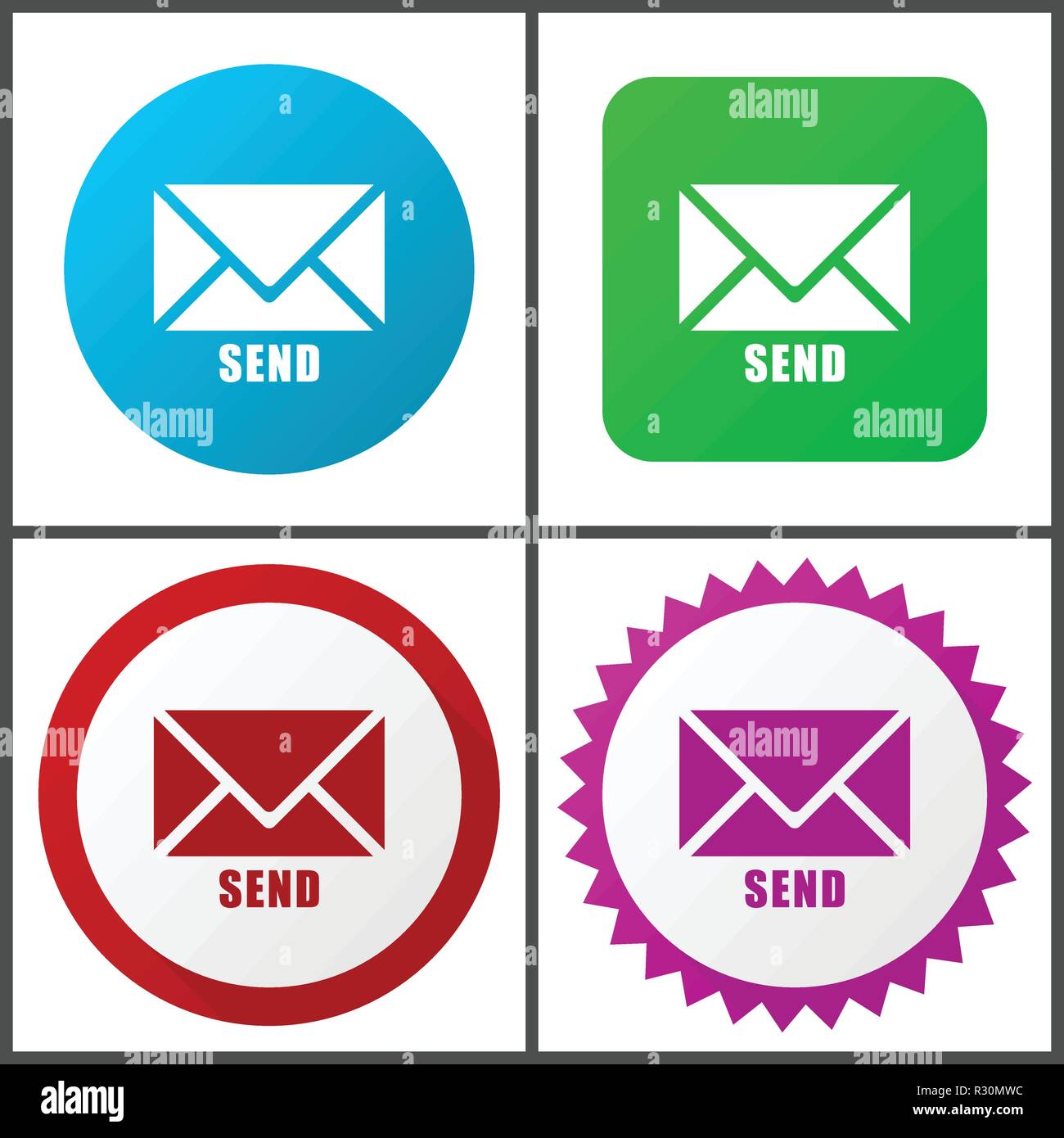 Send us message vector vectors hi-res stock photography and images - Alamy