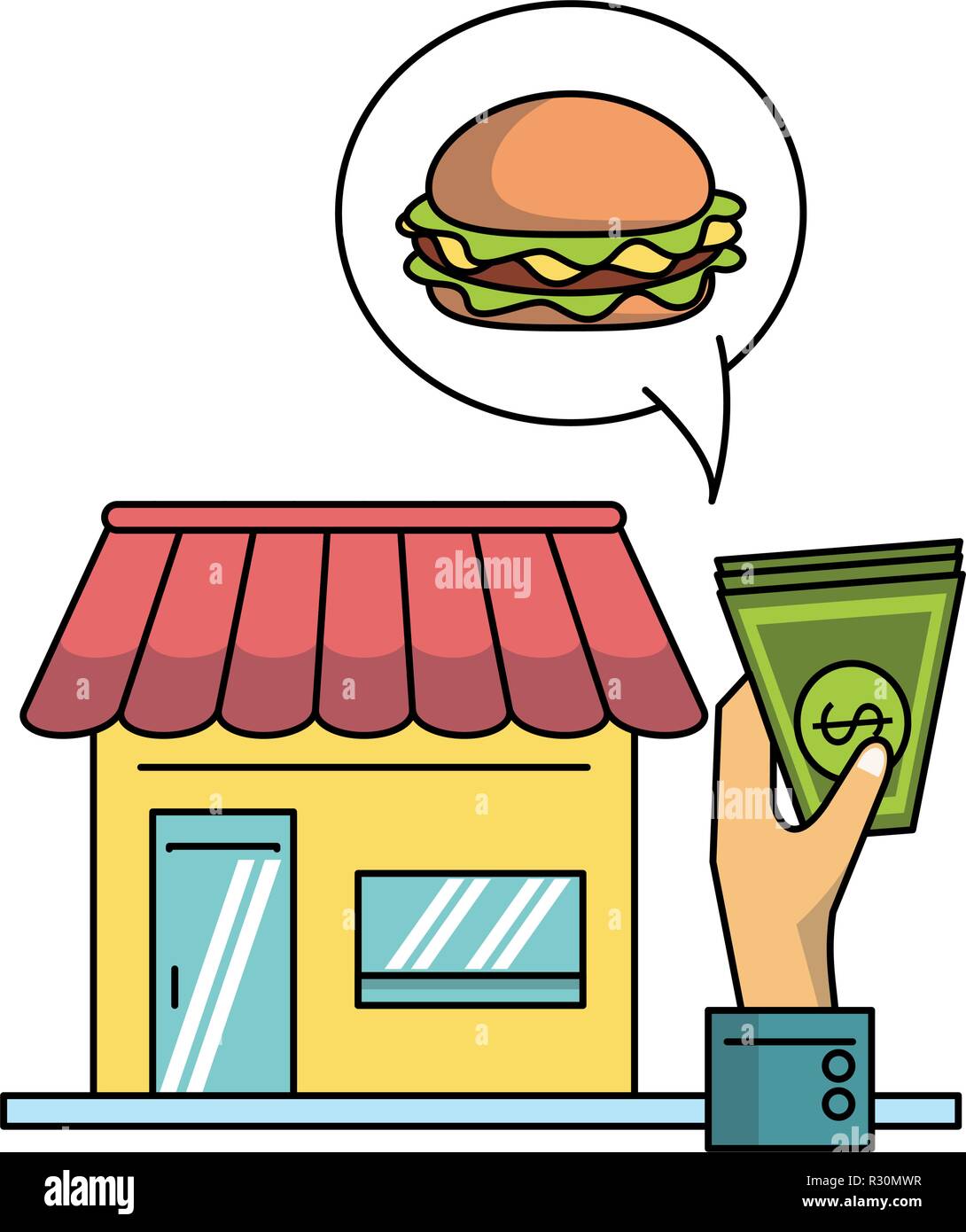 Fast food order and delivery online Stock Vector Image & Art - Alamy