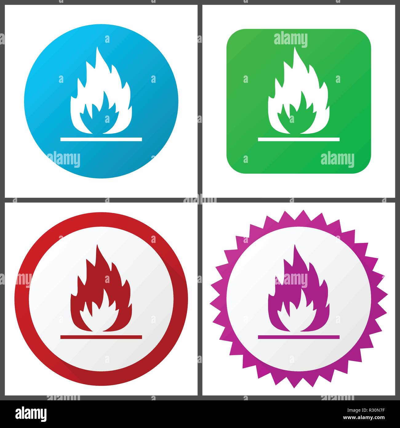 Pink flames Stock Vector Images - Alamy