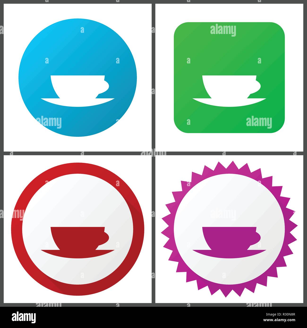 Espresso vector icons set in eps 10 Stock Vector Image & Art - Alamy
