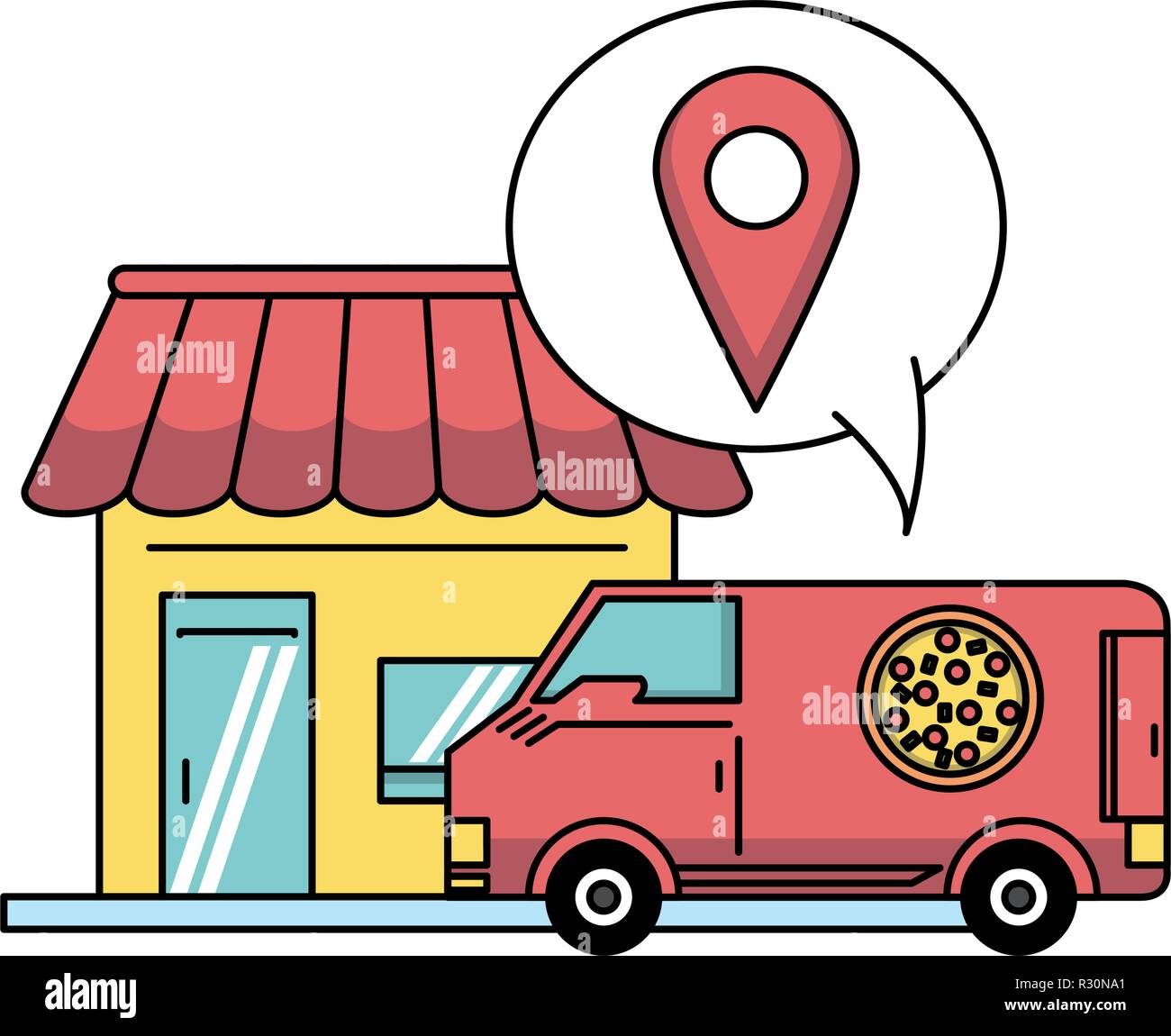 Fast food order and delivery online Stock Vector Image & Art - Alamy