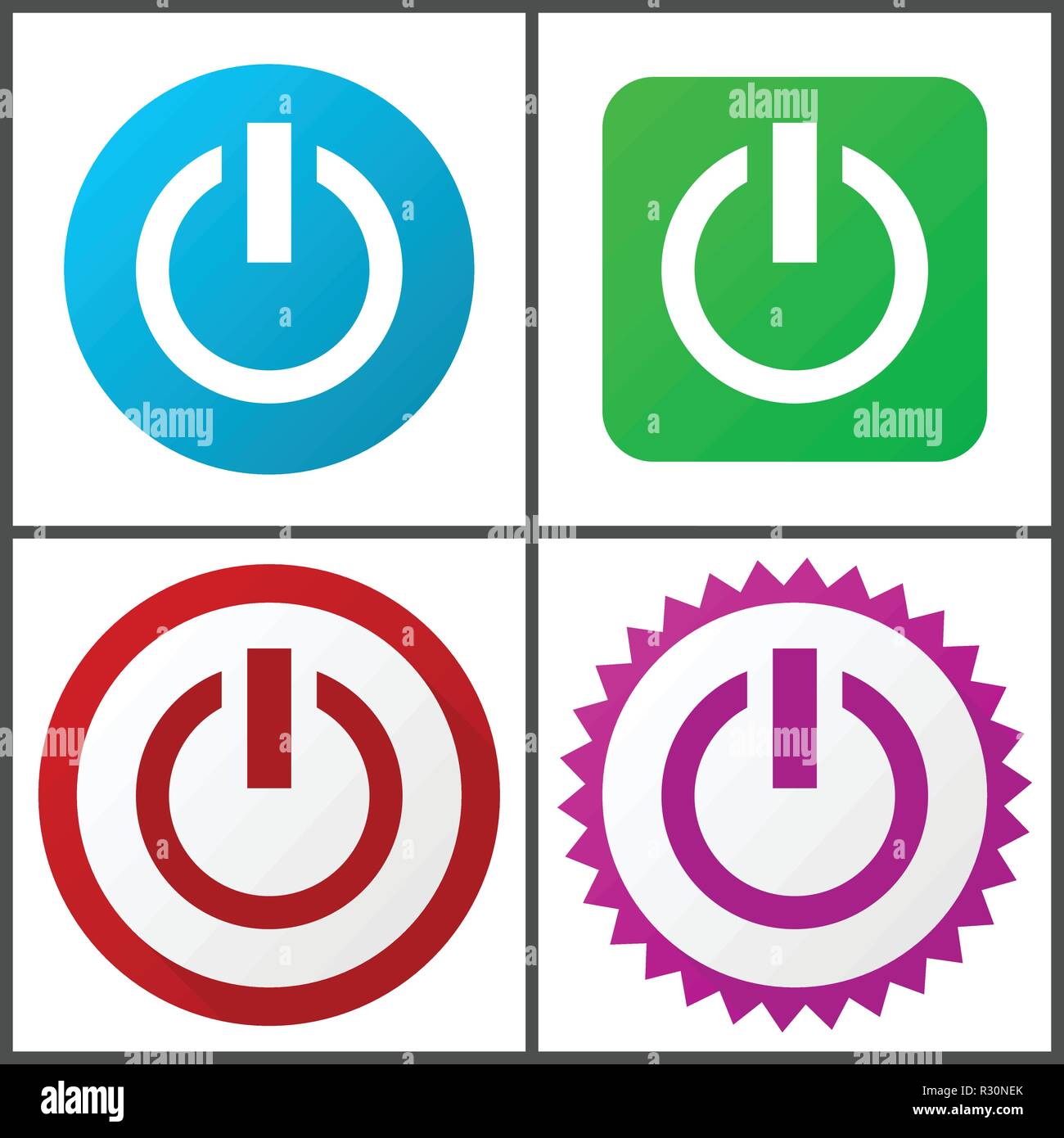 Tv power off Stock Vector Images - Alamy