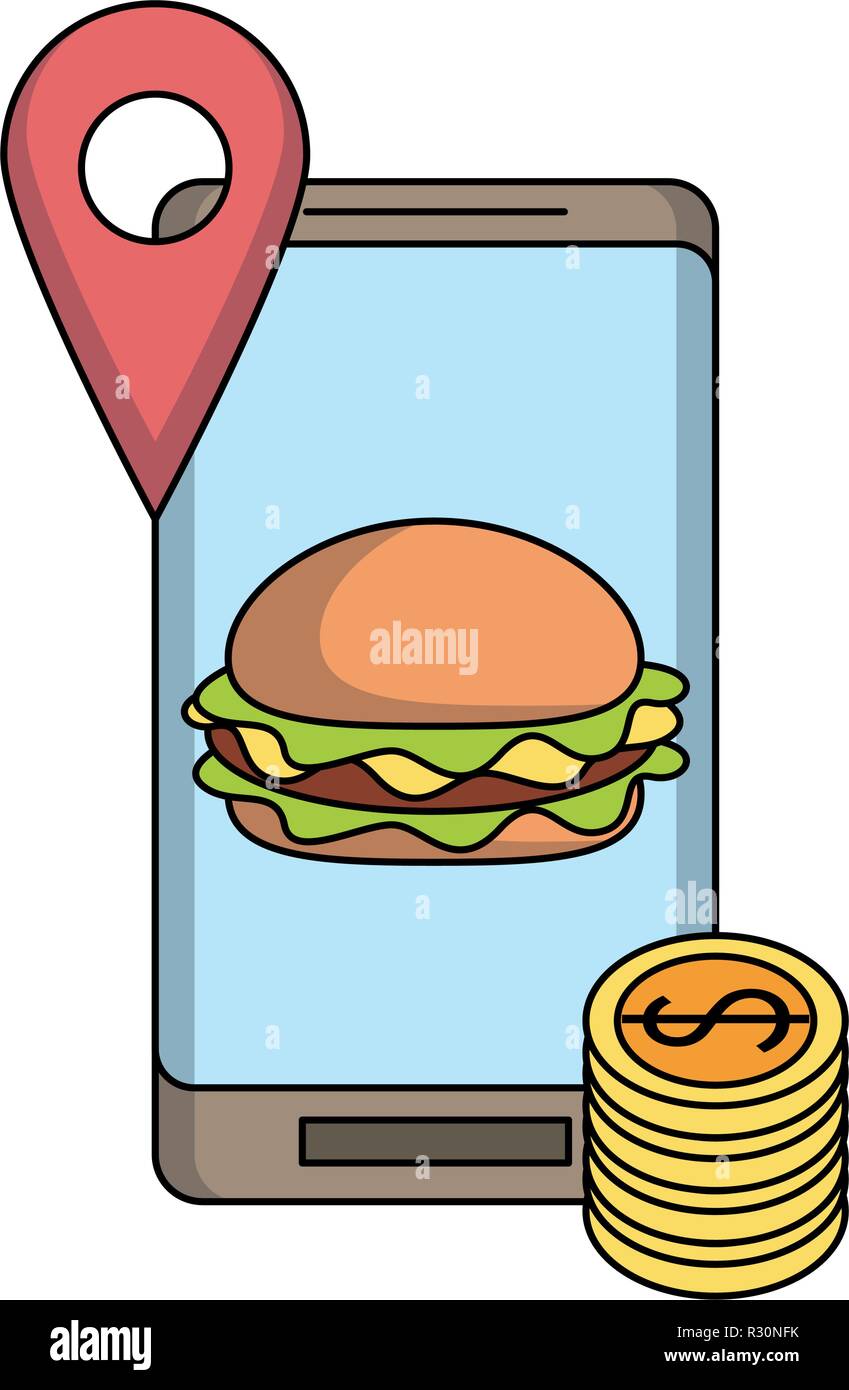 Fast food order and delivery online Stock Vector Image & Art - Alamy