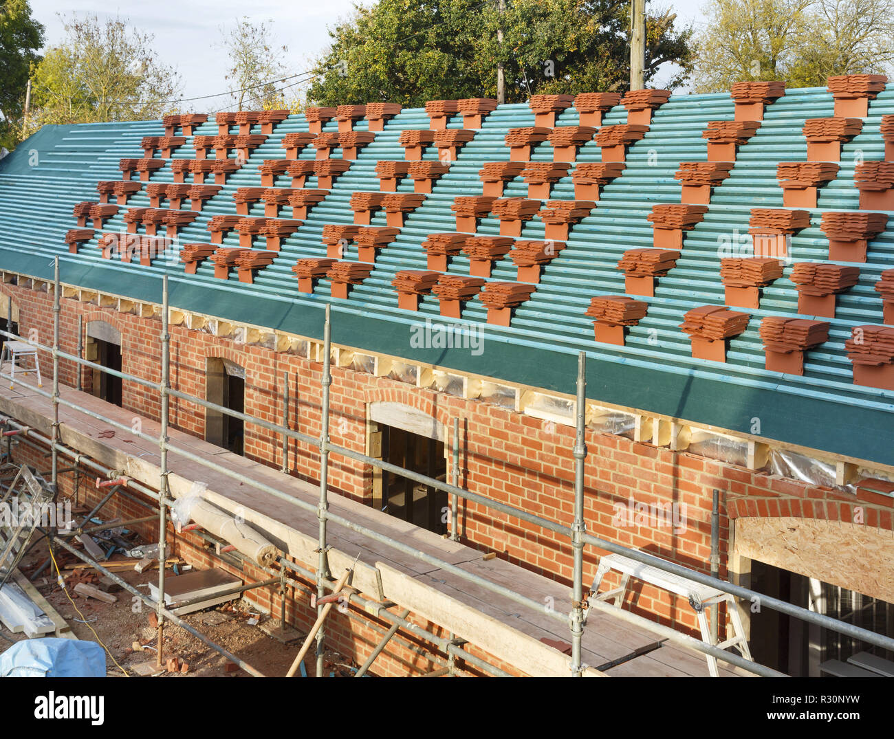 House clay roof tile hi-res stock photography and images - Alamy