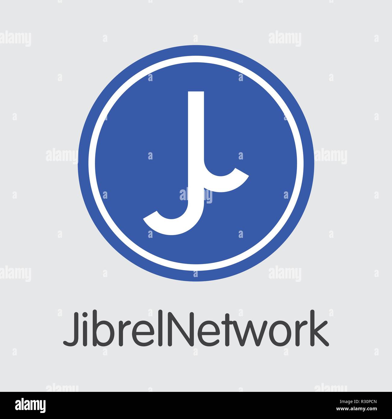 JNT Jibrelnetwork - Cryptocurrency Colored Logo. Digital Coin Icon ...