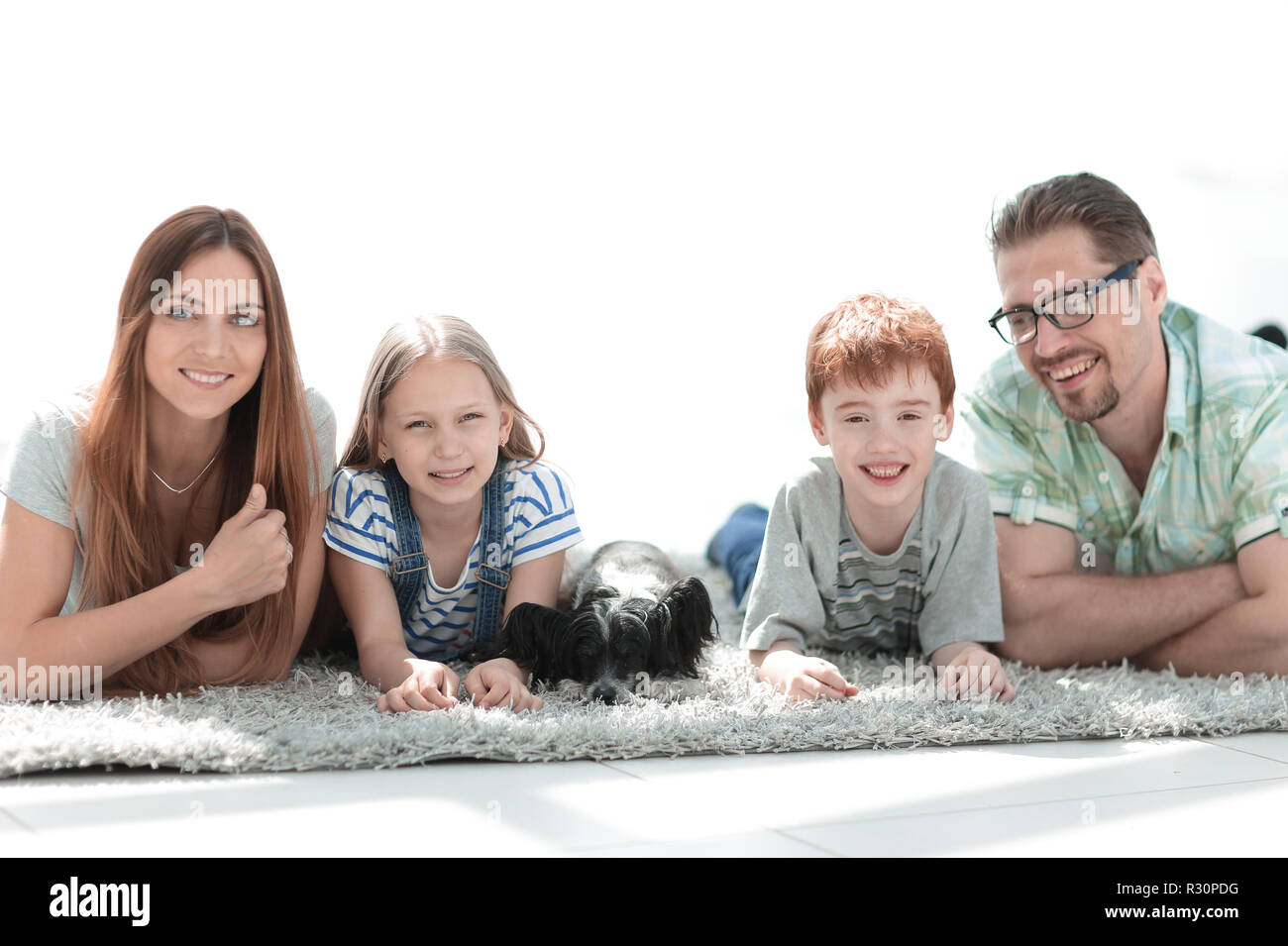 portrait of a happy modern family Stock Photo - Alamy