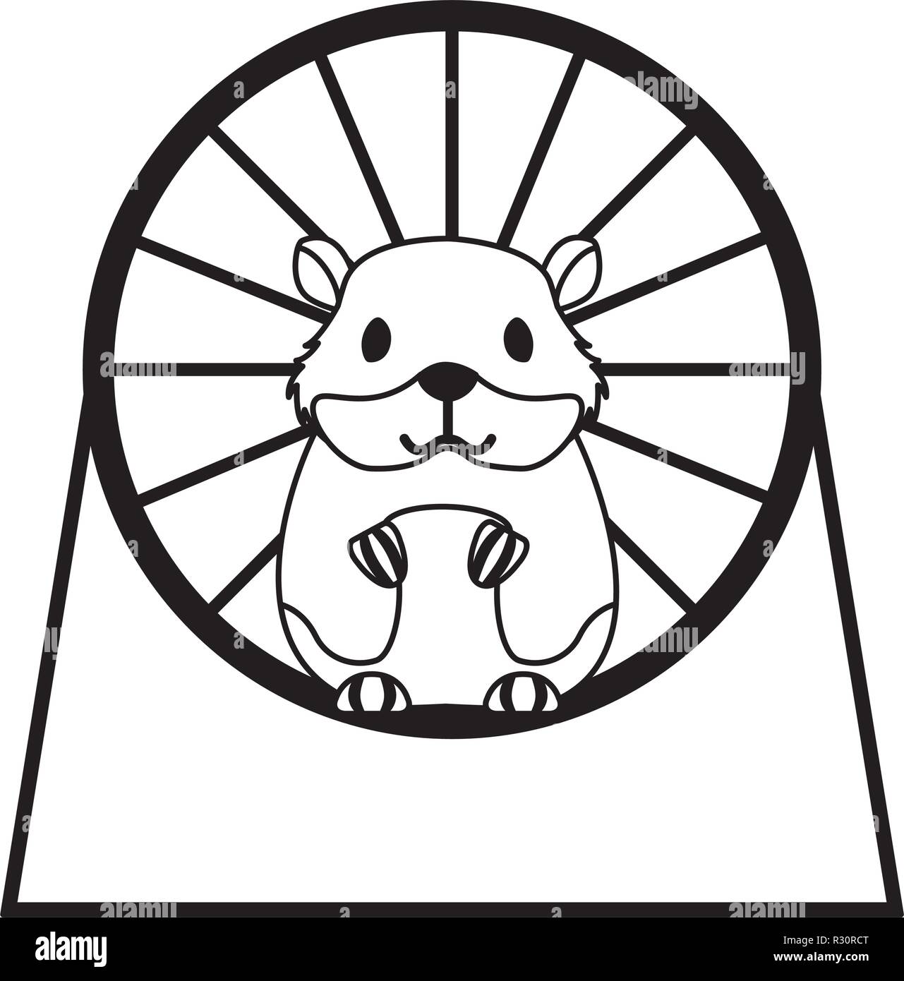 Hamster In Wheel Clipart