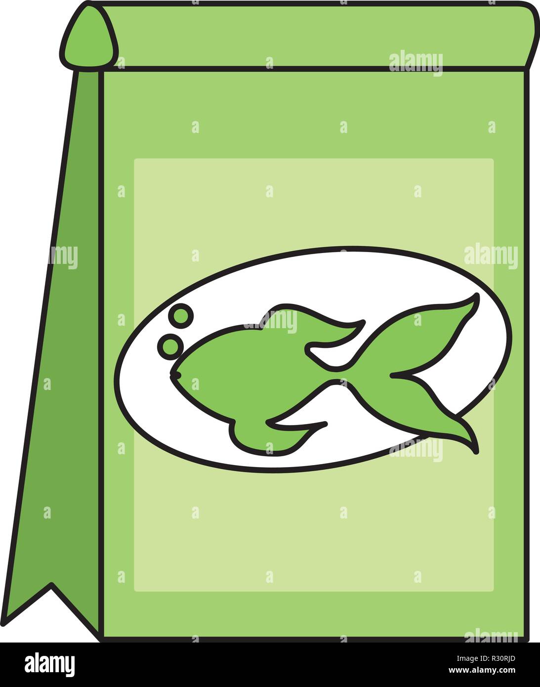 pet shop fish food package vector illustration Stock Vector Image & Art ...