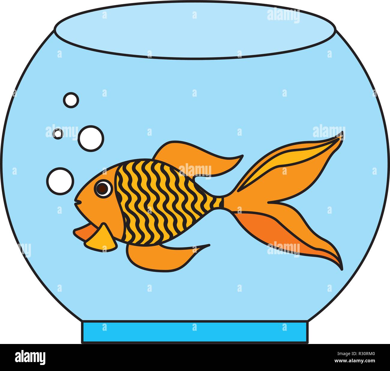 Goldfish In Bowl Clipart