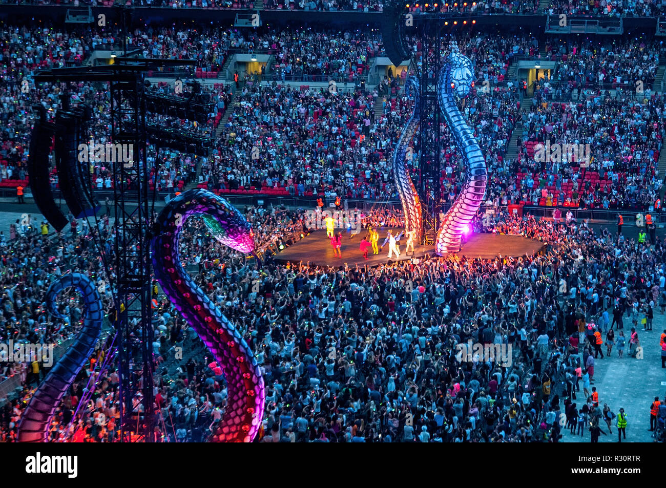 LONDON - JUN 23: Taylor Swift performs in concert at Wembley Stadium on ... LONDON - JUN 23: Taylor Swift performs in concert at Wembley Stadium on ...