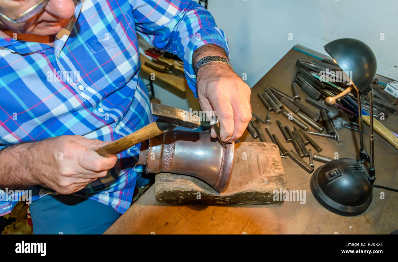 Copper craft hi-res stock photography and images - Alamy